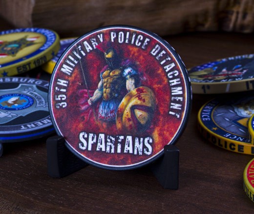 Spartan coin of excellence - Coins for Anything, Inc.
