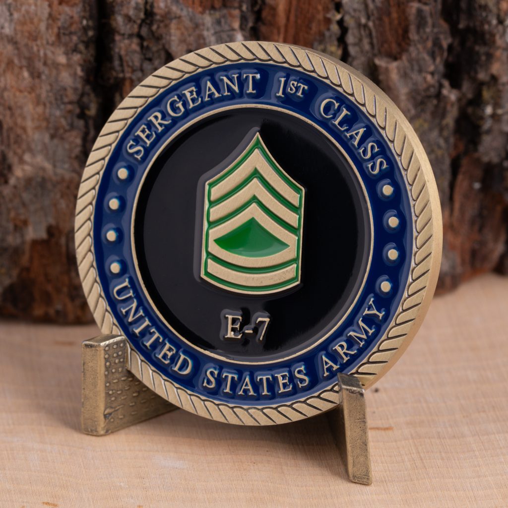 Army Sergeant First Class E7 Challenge Coin - Coins for Anything, Inc.