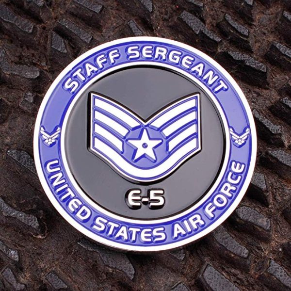 Air Force Staff Sergeant E5 Challenge Coin - Coins for Anything, Inc.