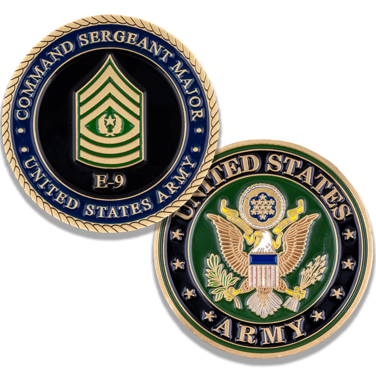 Army Command Sergeant Major E9 Challenge Coin - Coins for Anything, Inc.