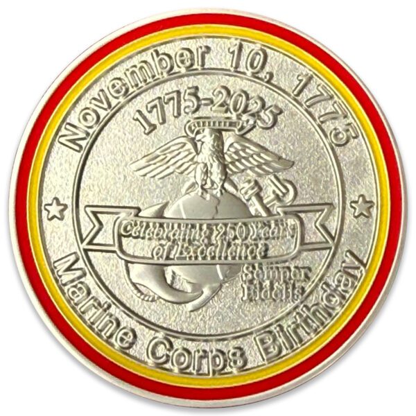 Limited Edition 250th Marine Corps Birthday Coin 2025 – First Marine ...